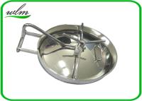 China 304 316L Stainless Steel Manhole Cover Sanitary Elliptical Shape For Hygienic Tank Vessels for sale