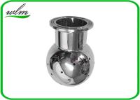 China Fixed Tank Sanitary Stainless Steel Spray Ball With Tri Clamp Connection End for sale