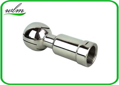 China Female Thread Sanitary Rotating Cip Spray Ball With Round / Oval Shape Ball Head for sale