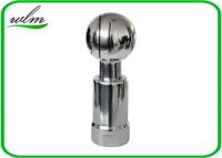 China Female Thread Sanitary Rotating Cip Spray Ball With Round / Oval Shape Ball Head for sale
