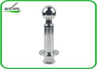 China Automatically Sanitary Rotary Spray Ball Double Clamp Flange Connection End for sale