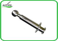 China Automatically Sanitary Rotary Spray Ball Double Clamp Flange Connection End for sale