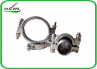 China Hygienic High Pressure Pipe Clamps With Automatically Adapt Fastening Forces for sale