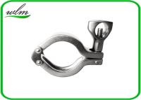 China Sanitary Hygienic Double Bolt Pipe Clamps Tri Clamp Sanitary Fittings Mirror Polishing for sale