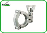 China High Safety Sanitary Tri Clamp Fittings Three Pieces Detachable Clamps With Triple Leak Proof for sale
