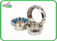 China Sanitary Aseptic SS Screwed Union Couplings Connections With Weld On Ends DN8-DN 80 DIN11864-1 for sale