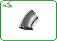 China Durable Sanitary Butt Weld Fittings 45 / 90 / 180 Degree Bends Elbows Fittings for sale