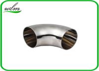 China Durable Sanitary Butt Weld Fittings 45 / 90 / 180 Degree Bends Elbows Fittings for sale