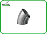 China Safety Sanitary Butt Weld Fittings 45 90 180 Degree Pipe Elbow Fittings ASME BPE Standard for sale