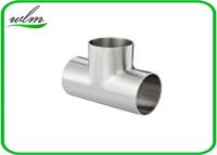 China Safety Sanitary Butt Weld Fittings Straight Reducing Tee Fitting 1/4