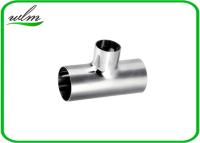 China Safety Sanitary Butt Weld Fittings Straight Reducing Tee Fitting 1/4