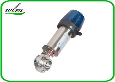 China C-TOP Control Unit Type Sanitary Pneumatic Stainless Steel Butterfly Valve for sale