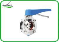 China Sanitary Manual Butterfly Valve With Multi Position Gripper for sale