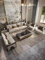 China Commercial Villa Nordic Fabric Sofa Fabric Latex Hotel Sofa Set for sale