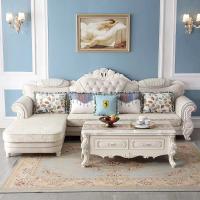 China Light Leather Hotel Room Sofa Combination Modern Living Room Sofa for sale