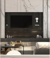 China Luxury Stainless Steel Wall TV Cabinet Hotel Hanging for sale