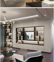 China Luxury Stainless Steel Wall TV Cabinet Hotel Hanging for sale