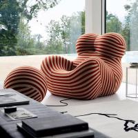 China Velvet Leisure Sofa Chair Fabric Living Room Chaise Longue Customized for sale