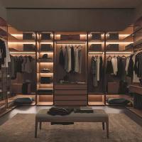 China Solid Wood Hotel Room Cabinets Luxury Custom Sliding Door Wardrobe for sale