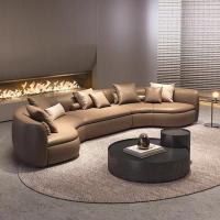 China Curved Corner Semi Circular Sofa Combination Hotel Lobby  Sofa for sale