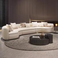 China Curved Corner Semi Circular Sofa Combination Hotel Lobby  Sofa for sale