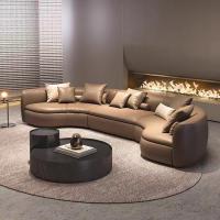 China Curved Corner Semi Circular Sofa Combination Hotel Lobby  Sofa for sale