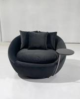 China ODM OEM Villa Home Hotel Rotating Sofa Chair With Tray for sale