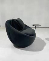 China ODM OEM Villa Home Hotel Rotating Sofa Chair With Tray for sale