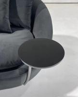 China ODM OEM Villa Home Hotel Rotating Sofa Chair With Tray for sale