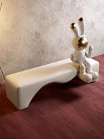 China Italian Leather Hotel Custom Sofa Bed Tail Stool Long Bench Sofa Door Entry for sale