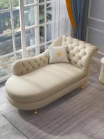China Modern Luxury Hotel Furniture Princess Chair Leather Bedroom Lounger Chair for sale