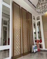 China ODM OEM Stainless Steel Hotel Furniture Metal Room Partition Porch Hollowed Out for sale