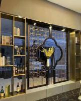 China ODM OEM Stainless Steel Hotel Furniture Metal Room Partition Porch Hollowed Out for sale
