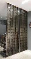 China ODM OEM Stainless Steel Hotel Furniture Metal Room Partition Porch Hollowed Out for sale