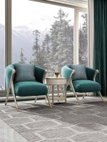 China Hotel Luxury Single Chair Light Luxury Modern Sofa Chair for sale