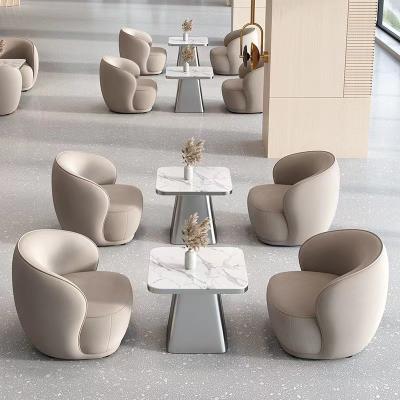 China 4 Seater  Luxury Coffee Table Sets  Customized Hotel Lobby Room Fabric for sale