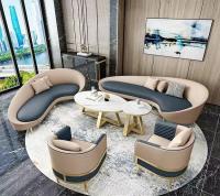 China Hotel Restaurant Modern Curved Sectional Sofa Custom for sale