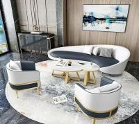 China Hotel Restaurant Modern Curved Sectional Sofa Custom for sale