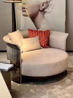 China Italian Velvet Hotel Room Sofa Large Single Casual Sectional Sofas for sale