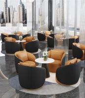 China Solid Wood Hotel Restaurant Furniture Coffee Table Sets Creative Lobby for sale