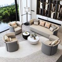 China Club Guest Office Waiting Sofa Luxury Hotel Lobby Round Sofa for sale