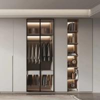 China Light Hotel Room Cabinets Modern Hotel Wardrobe Rock Plate 2*0.6m for sale