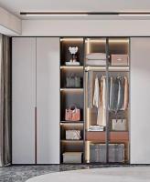 China Light Hotel Room Cabinets Modern Hotel Wardrobe Rock Plate 2*0.6m for sale