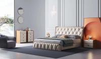 China Luxurious Hotel Bedroom Furniture Solid Wood King Size Beds for sale