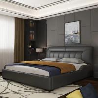 China Soft Hotel Luxury Leather Bed Modern Storage Leather Bed for sale