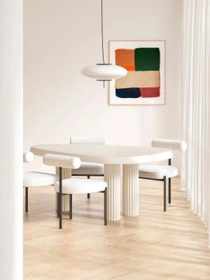 China Light Color Creative Irregular Hotel Coffee Table Set 4 6 Seater for sale
