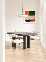 China Light Color Creative Irregular Hotel Coffee Table Set 4 6 Seater for sale