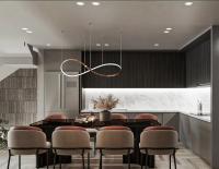 China Glass Hotel Restaurant Furniture Contemporary Booth Seating Black Dining Table for sale