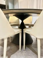 China Creative Rock Plate	Luxury Hotel Furniture Rotating Round Table Chairs for sale