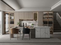 China Custom Luxury Sideboard Cabinets With Wine Rack for sale